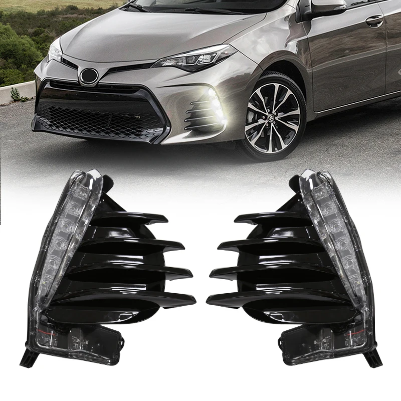 Car-LED-Day-Running-Light-Fog-For-Toyota-Corolla-SE-XSE-2017-2018-2019 ...