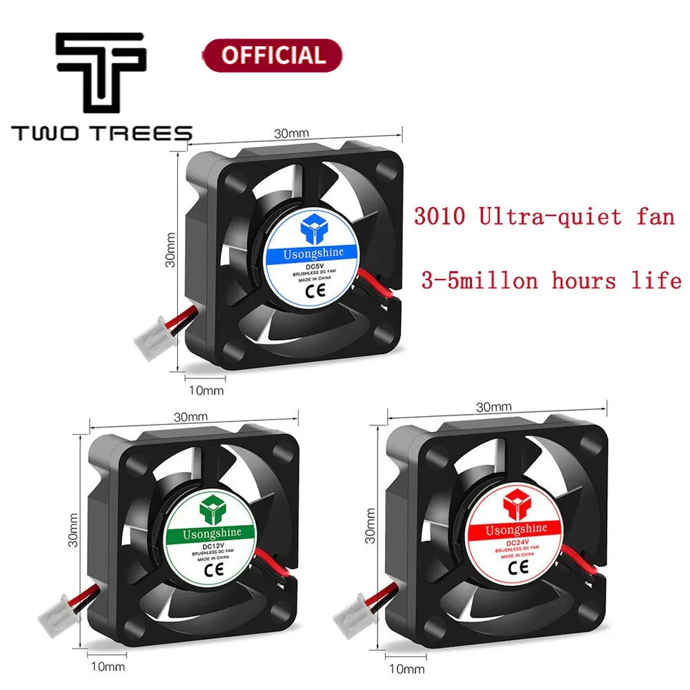 DC-5V-12V-24V-3010-Fans-Cooling-Brushless-Mini-Fan-30-30-10mm-Cable ...
