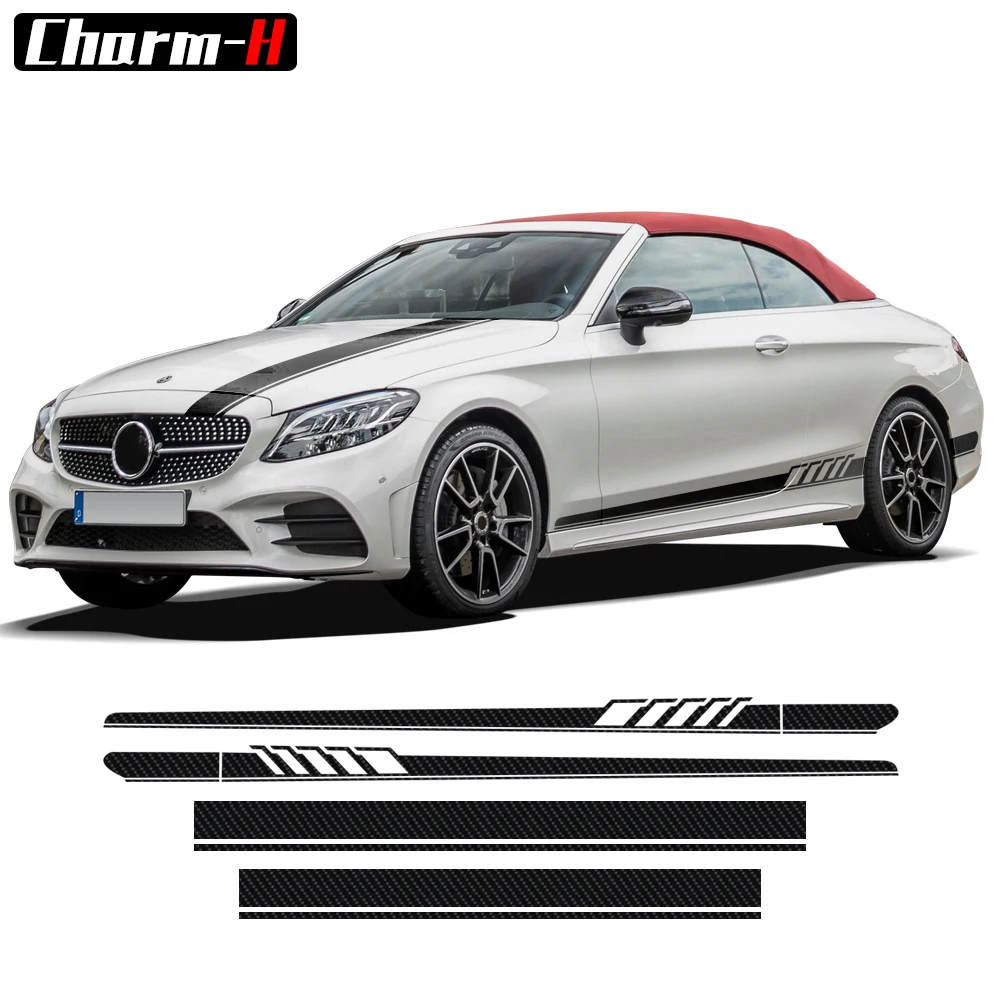 AMG Edition Side Skirt Door Side Stripes Sticker For, 53% OFF