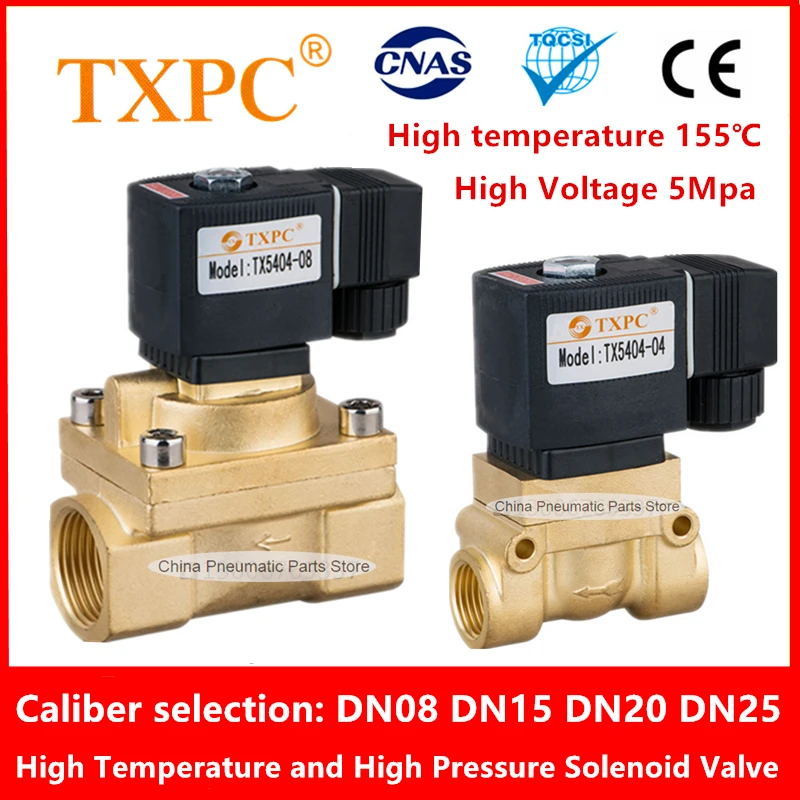 5404 04 50bar DN15 1/2 high pressure high temperature solenoid valve DC24V AC220V 5404 06/08 3/4 ...