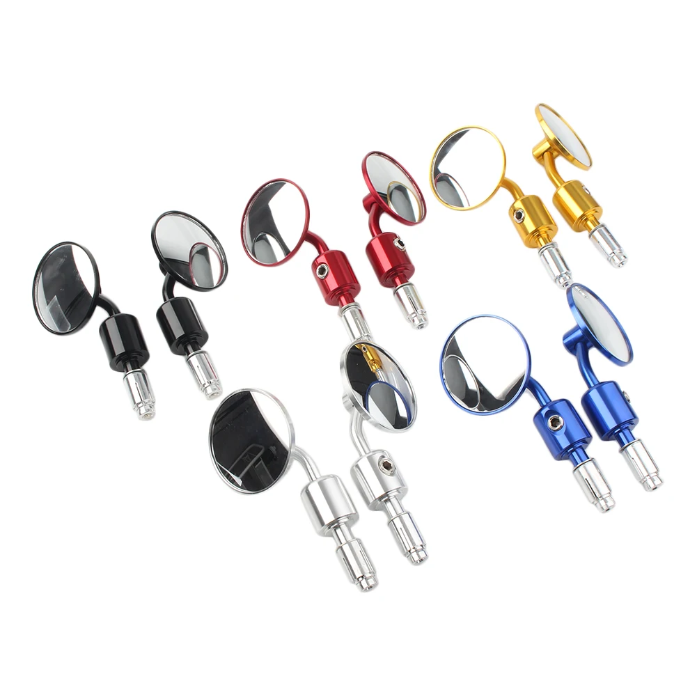 Motorcycle-CNC-Rear-View-Side-Mirrors-Assembly-Kit-Round-Motorbike ...