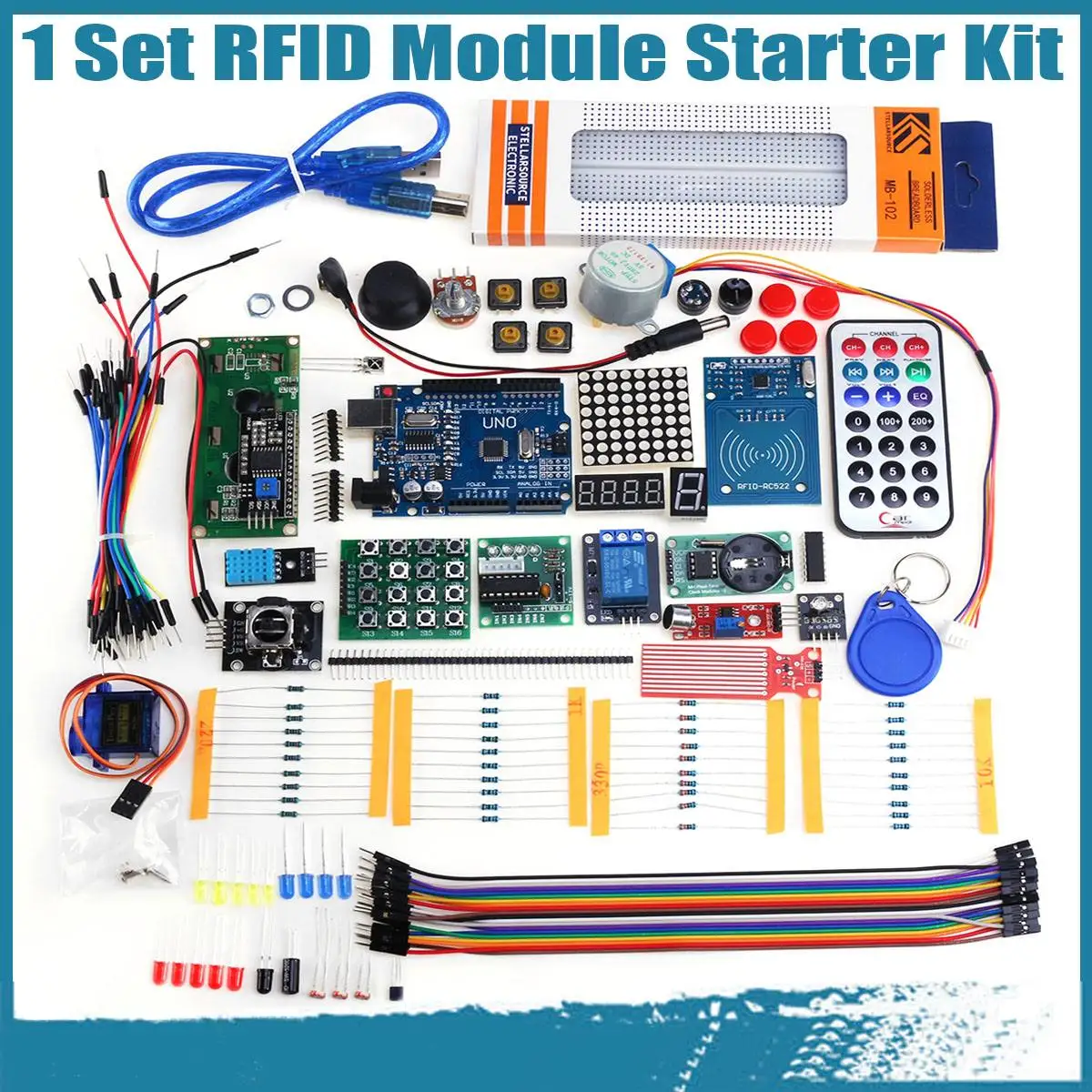 RFID Starters Kit for Arduino UNO R3 Upgraded version Learning Suite ...
