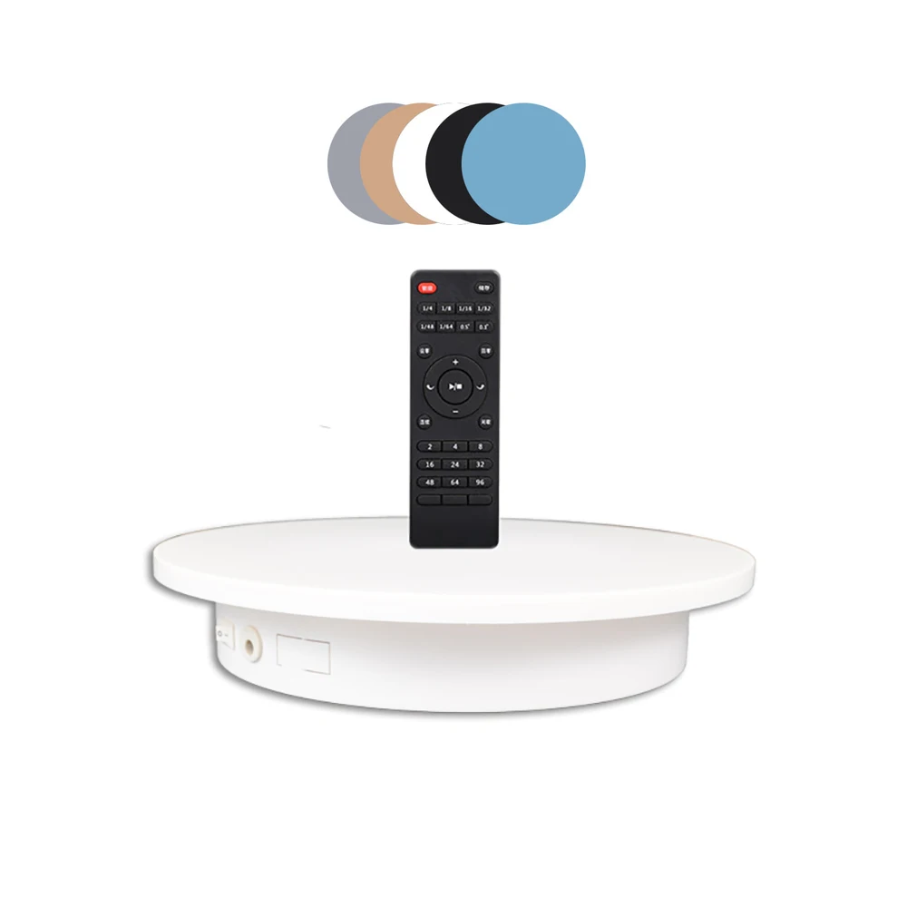 Diameter 26cm Electric Rotating Turntable 360 Degree Remote Control 3d ...