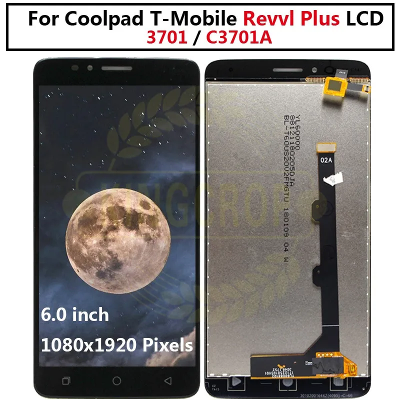 Coolpad t 携帯revvlプラスC3701の液晶ディスプレイタッチスクリーンcoolpad C3701 lcdディスプレイ電話部品の ...