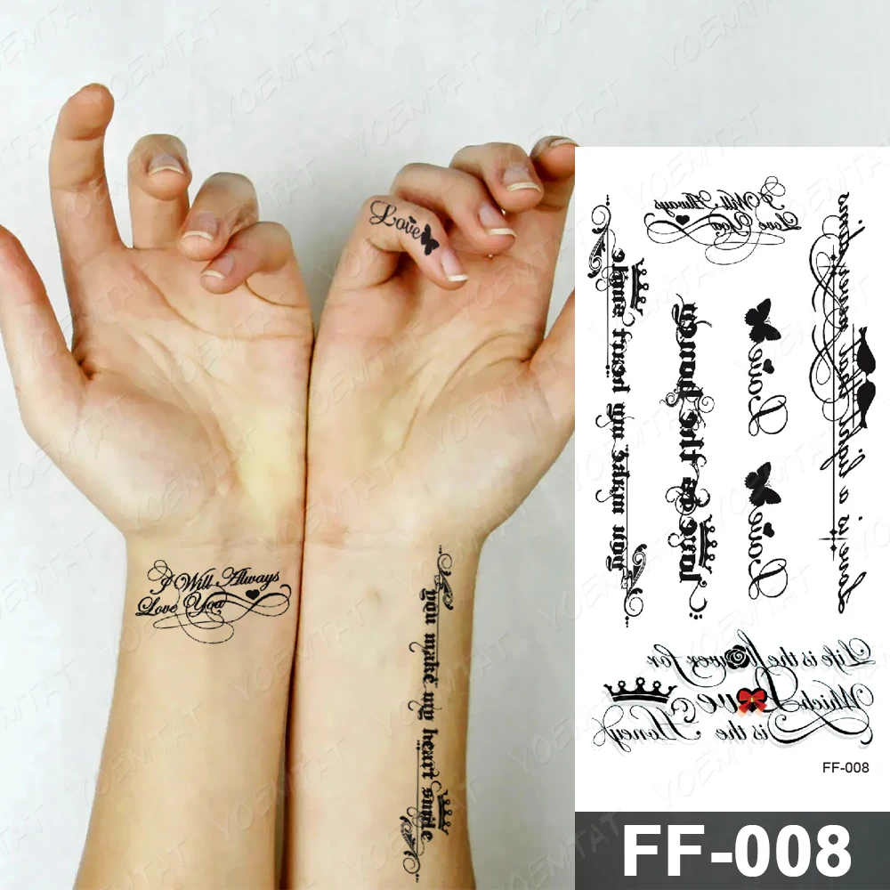 Handwritten Tattoos On Side