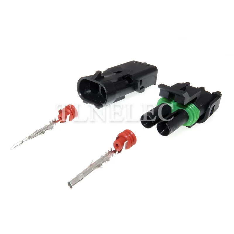 2-Pin-Way-Male-Female-Sealed-Injector-Socket-Waterproof-Car-Connector ...