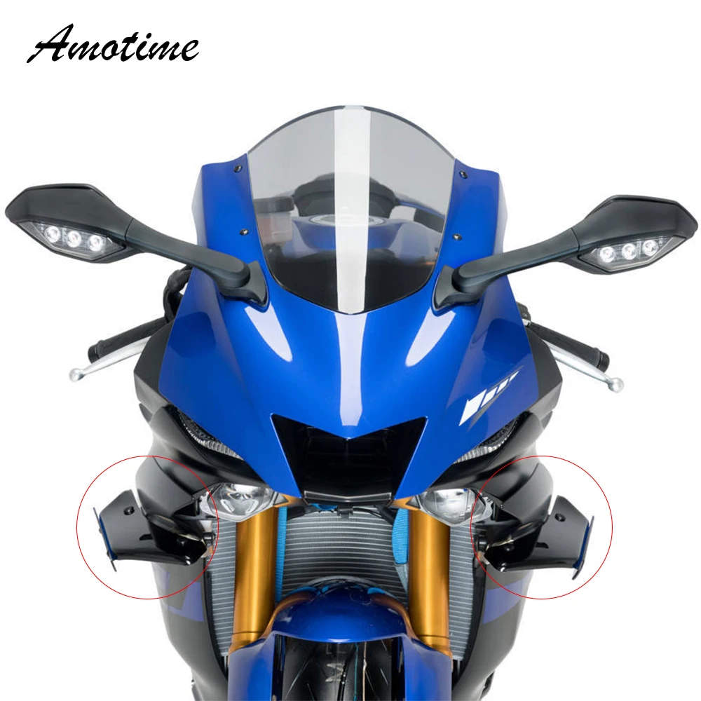 Motorcycle Fairing Side Winglet Aerodynamic Wing Deflector Spoiler For ...