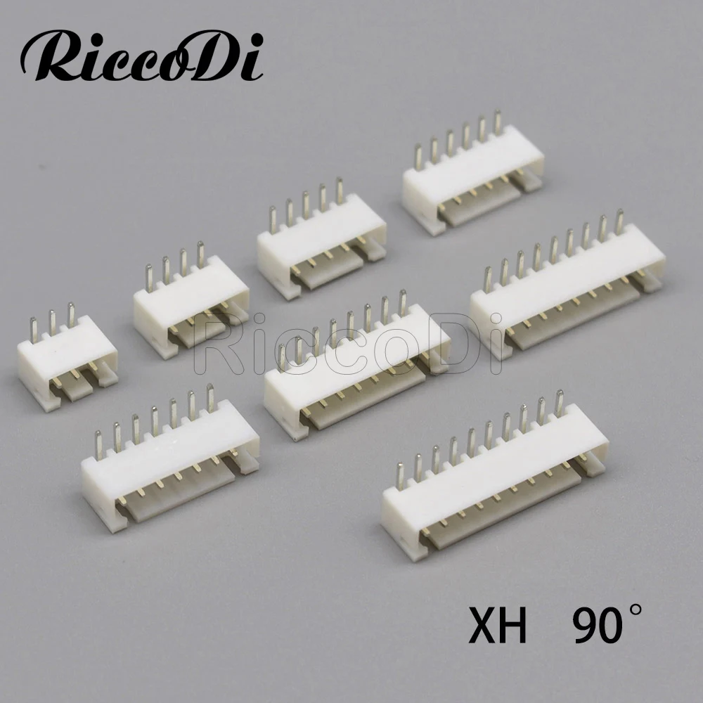 50/100/200Pcs JST 2.54mm Pitch XHR Right Angle PCB Board to Connector 2 ...