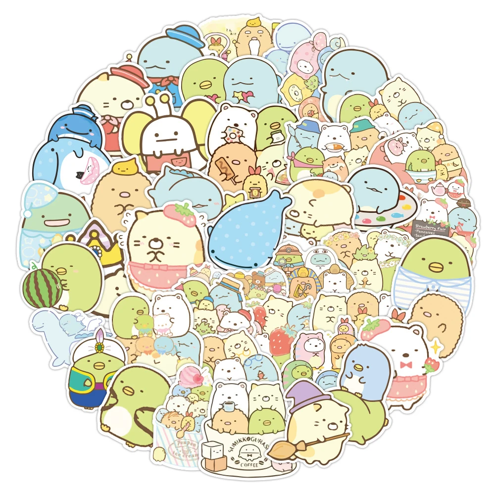 10/30/50/100pcs Cute Sumikko Gurashi Game Stickers Diy Scrapbook Diary ...