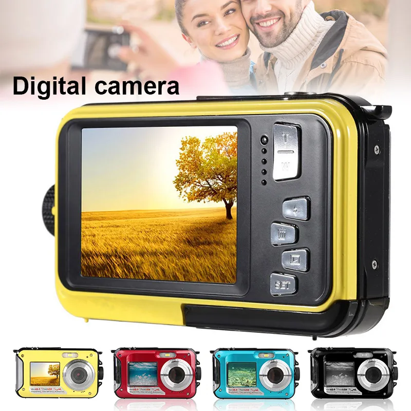 48MP Underwater Waterproof High Definition Digital Camera Dual Screen ...