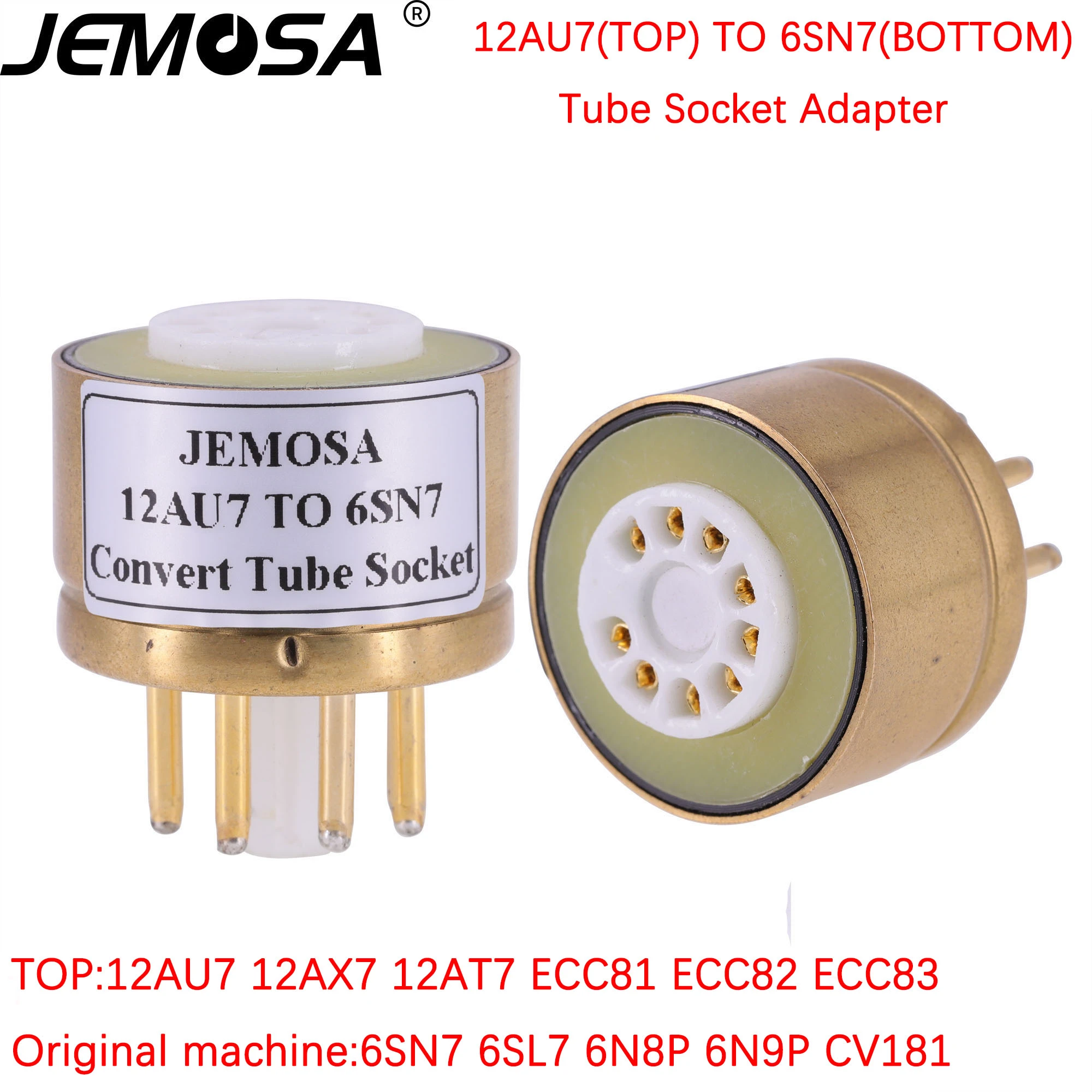 1pc 12au7 12ax7 12at7 Ecc81 Ecc82 Ecc83 To 6sn7 6sl7 6n8p 6n9p Ecc32 ...