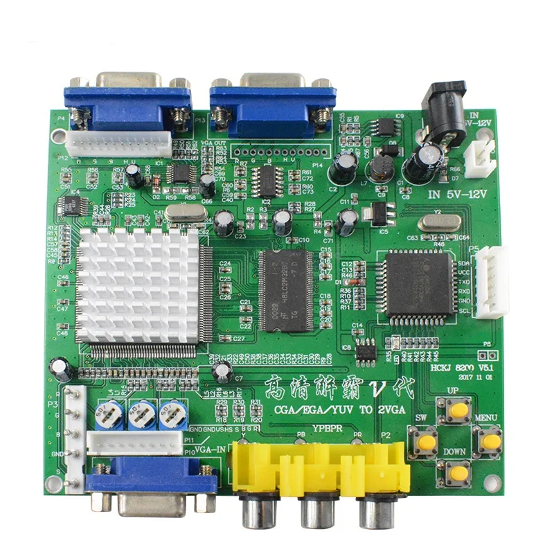EGA-CGA-to-VGA-conversion-board-low-resolution-to-high-resolution-HD ...