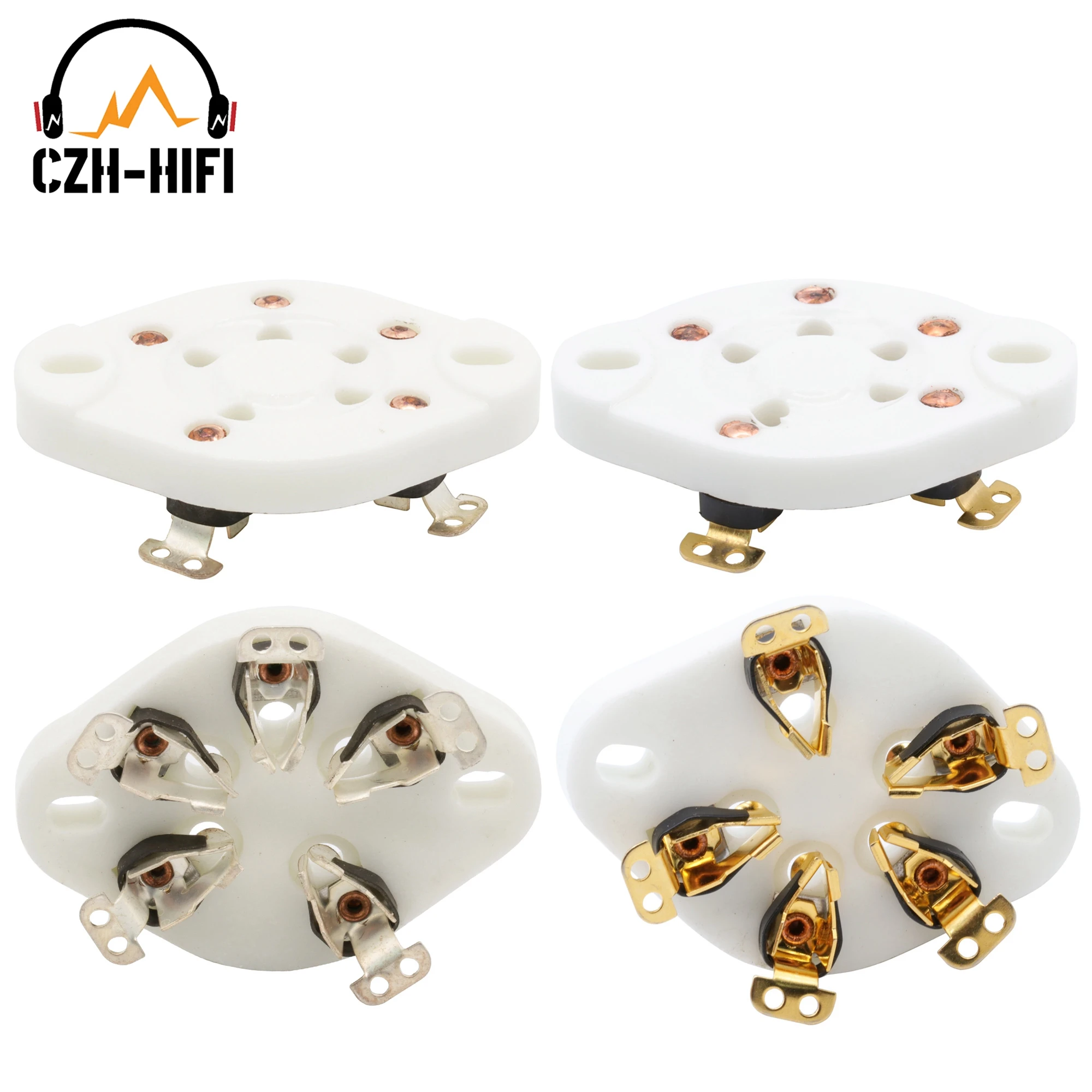 1PC 5PIN TUBE SOCKET Ceramic VALVE BASE for 807 24 27 37 46 47 56 76 ...