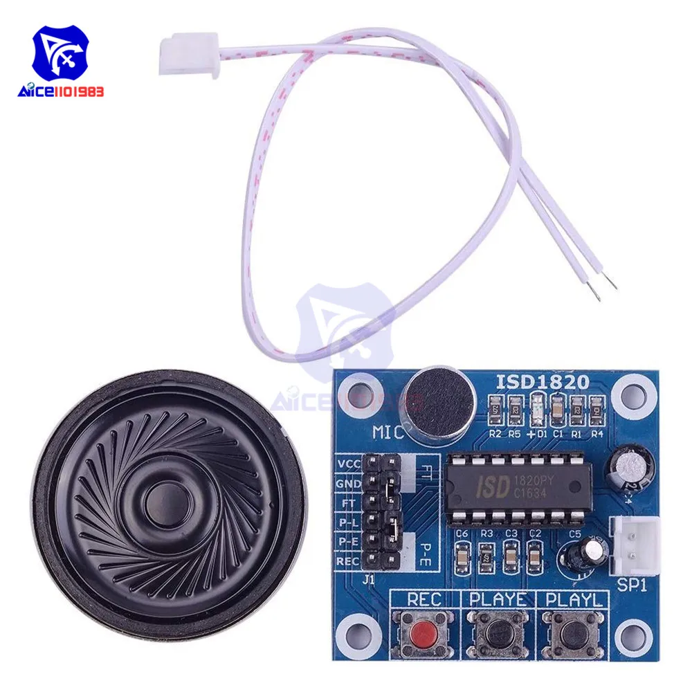 diymore-ISD1820-Sound-Voice-Recording-Playback-Module-Mic-Sound-Audio ...