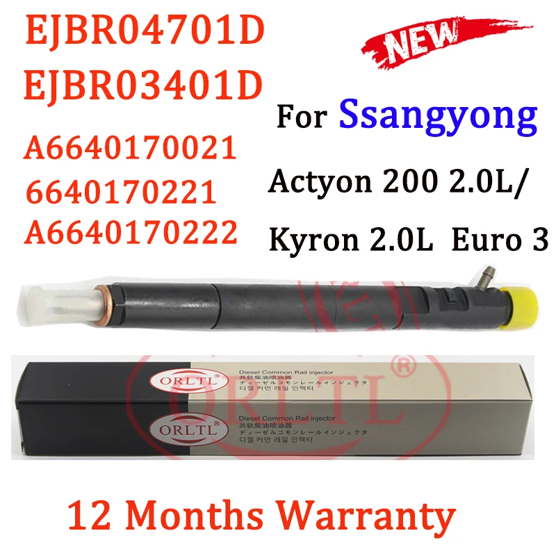 ORLTL Diesel EJBR03401D EJBR04701D Common Rail Injector for DELPHI ...