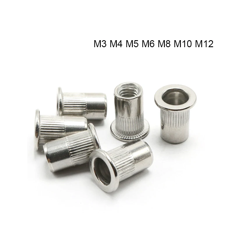 M3 M4 M5 M6 M8 M10 M12 알루미늄 합금 리벳 인서트 50 개 20 개, 리벳 너트 캡 리벳 너트|너트| - AliExpress