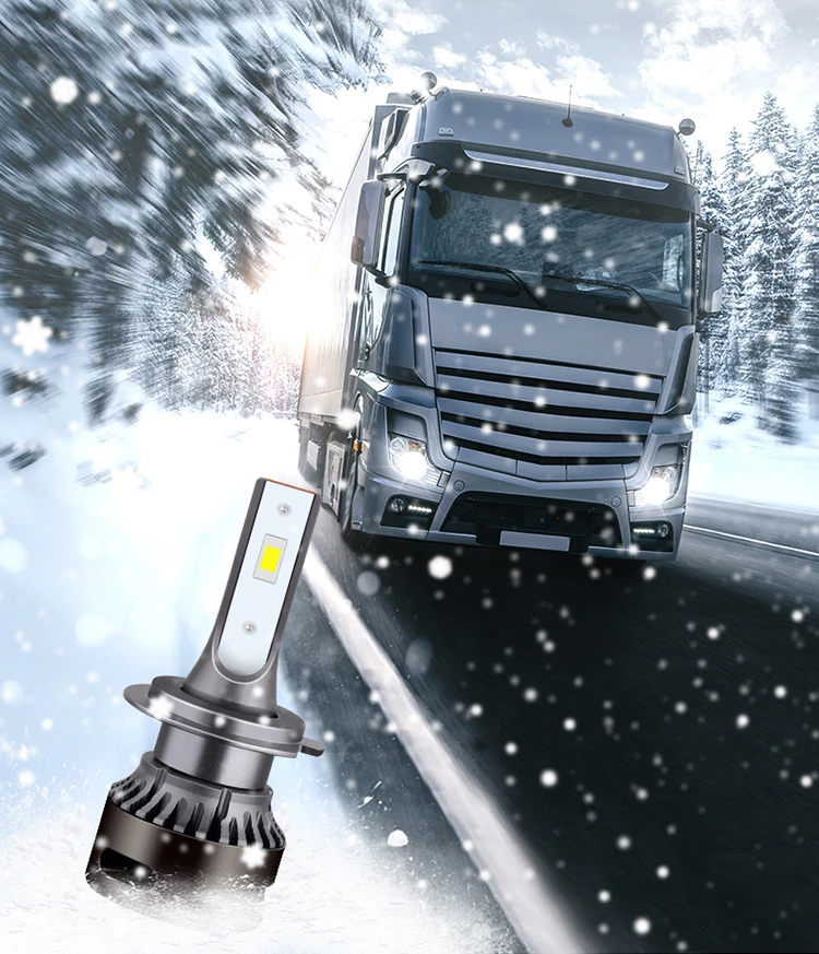 2pcs 24v Truck H1 H7 H11 110w 20000lm Cob Led Car Headlights Conversion ...