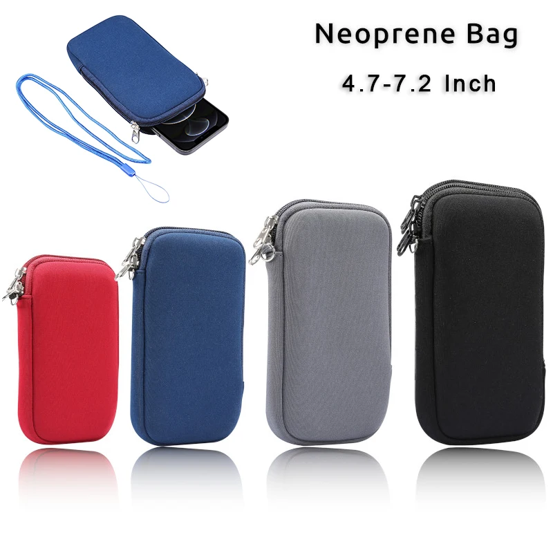 Universelle-Neopren-Handytasche-mit-Schultergurt-f-r-iPhone-Samsung ...