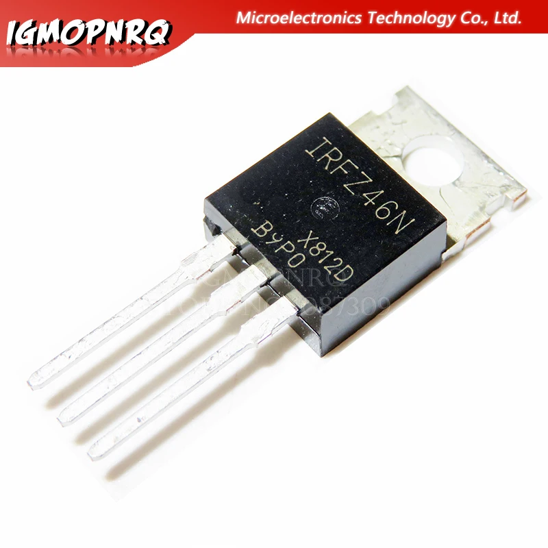 10 stücke IRFZ46N FZ46 IRFZ46NPBF MOSFET MOSFT 55V 46A 16,5 mOhm 48nC ...