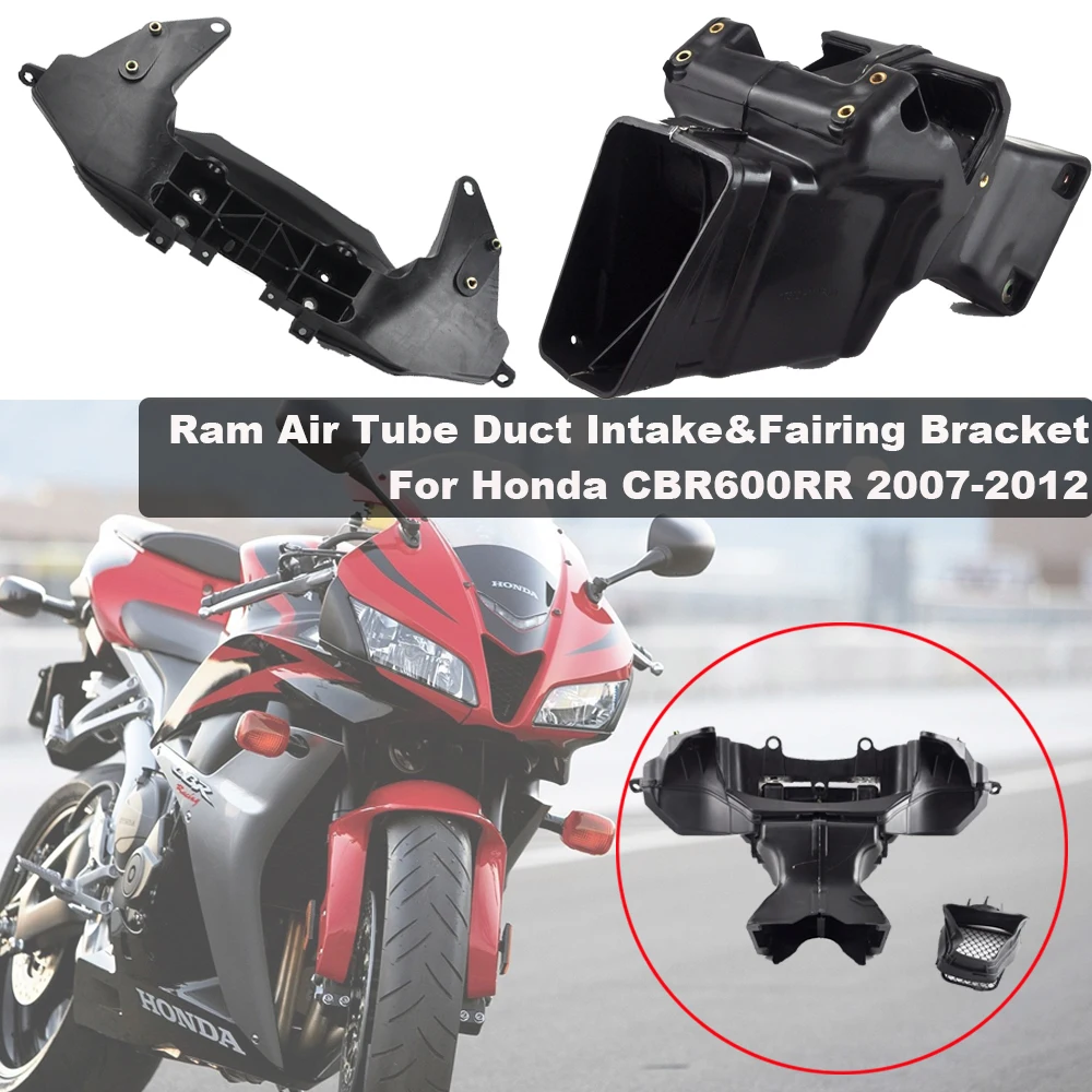 For Honda CBR600RR Motorcycle Ram Air Tube Duct Intake With Headlight ...