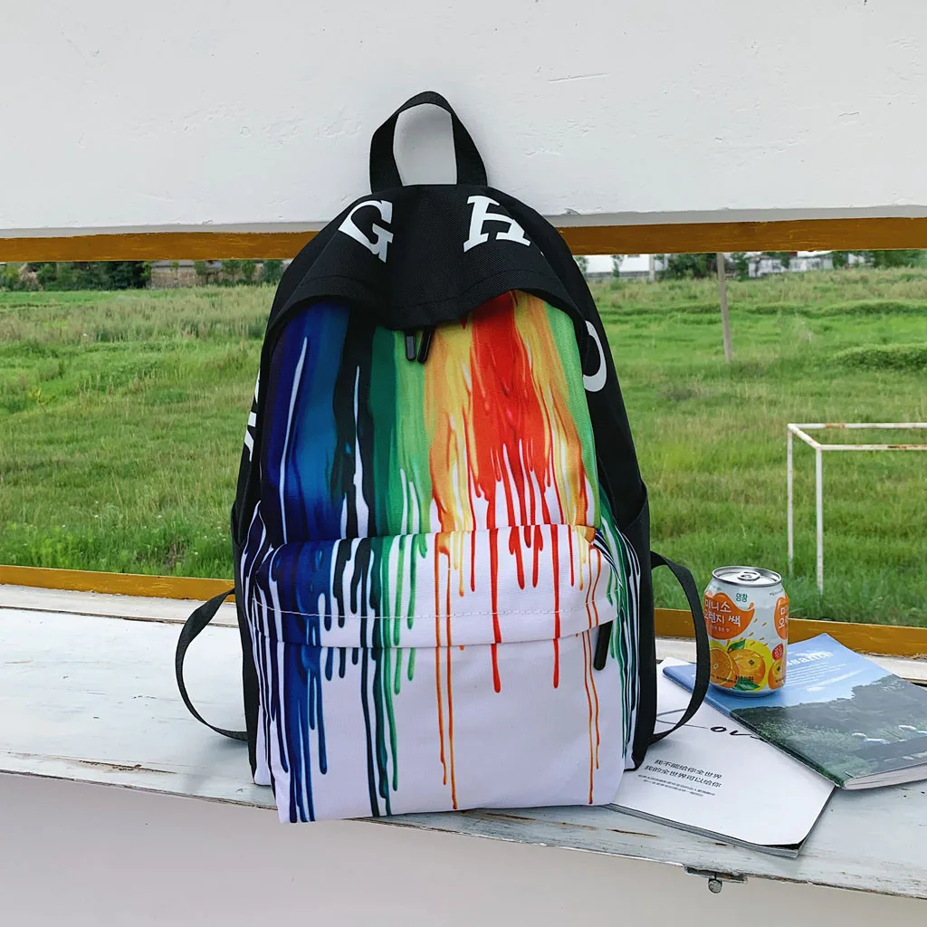 Rainbow Pride Dripping Paint Backpack (Various Colors) - Queerks™