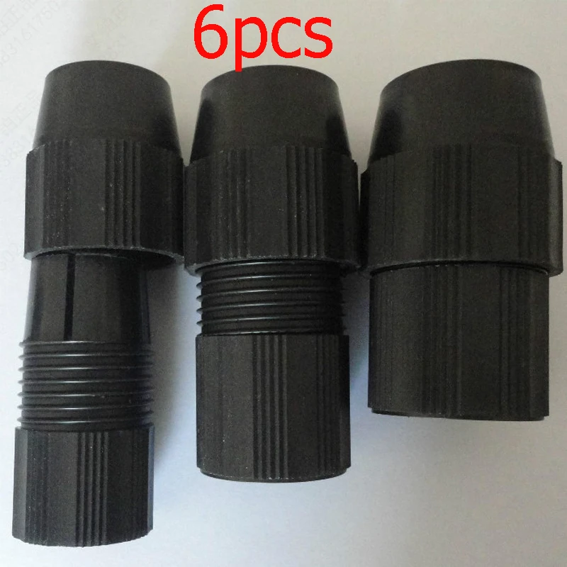 6PCS 16 19mm/31 34mm Plastic Telescopic Tube Connector Net Pole Locator ...