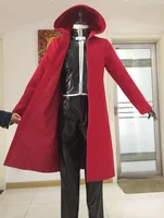 FullMetal Alchemist Series Edward Elric Hooded Coat Cosplay Costume ...