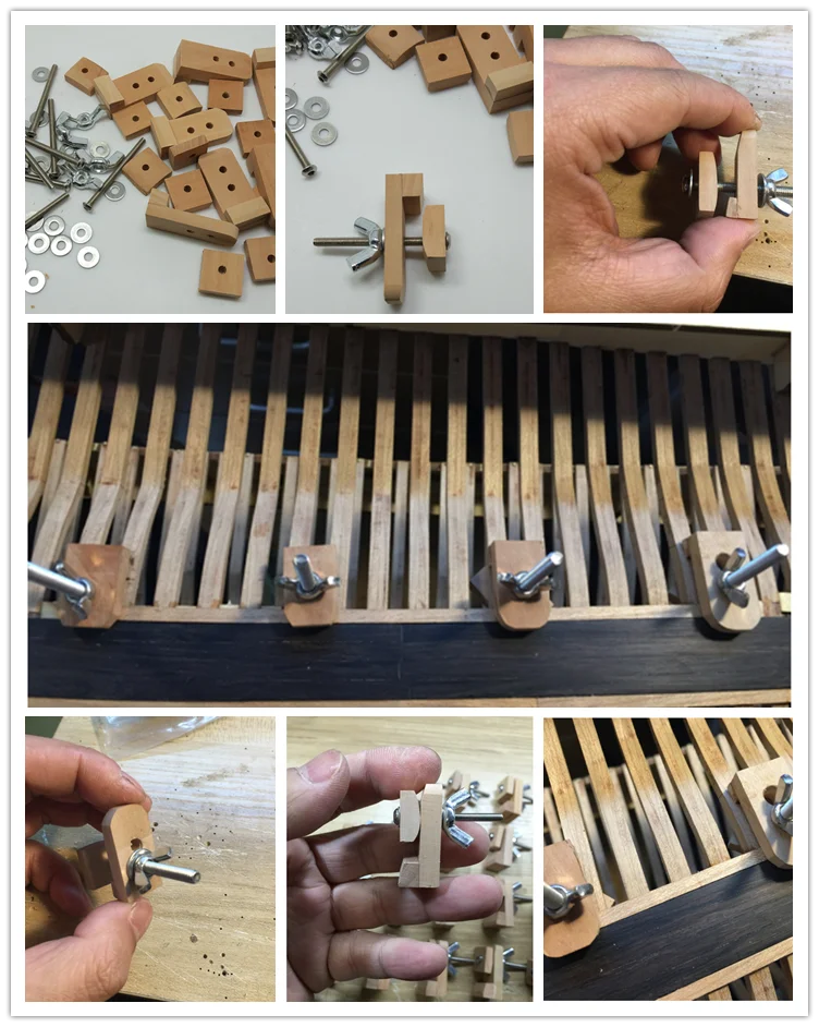 Hull planking clamps for model ship PLANKING clamps, pear wood, 10 pcs/box