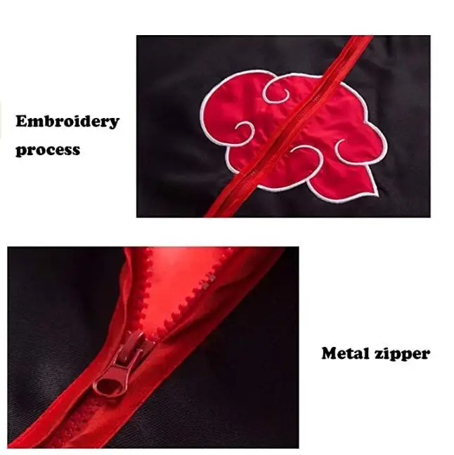 Naruto Akatsuki Cloak Sasuke Uchiha Cape Costume - KawaiiMerch.com