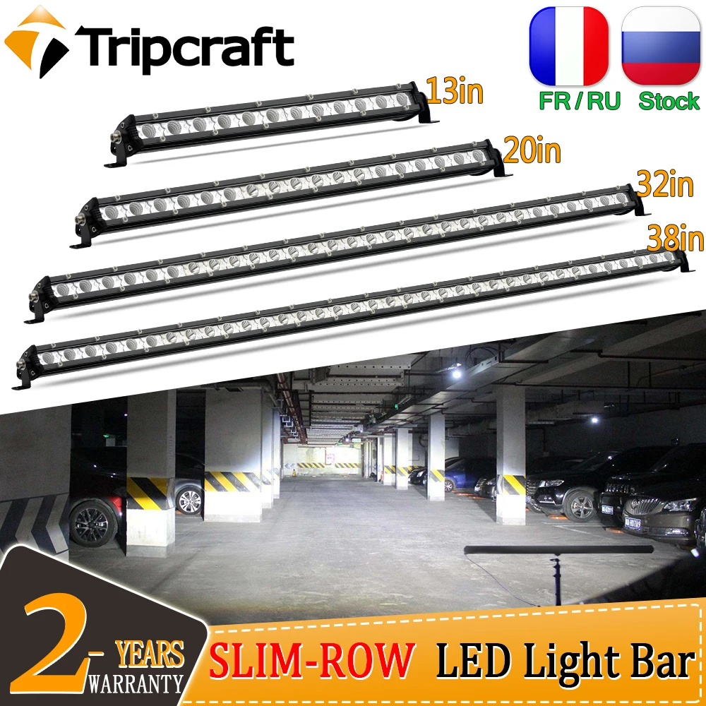 Tripcraft super Slim Single-Row 13" 20" 25" 32" 38'' inch LED Light Bar ...