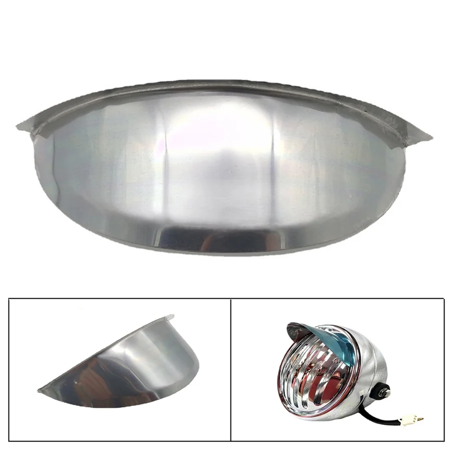For Norton Benelli Vespa Triumph Chrome Metal Motorcycle Headlight ...