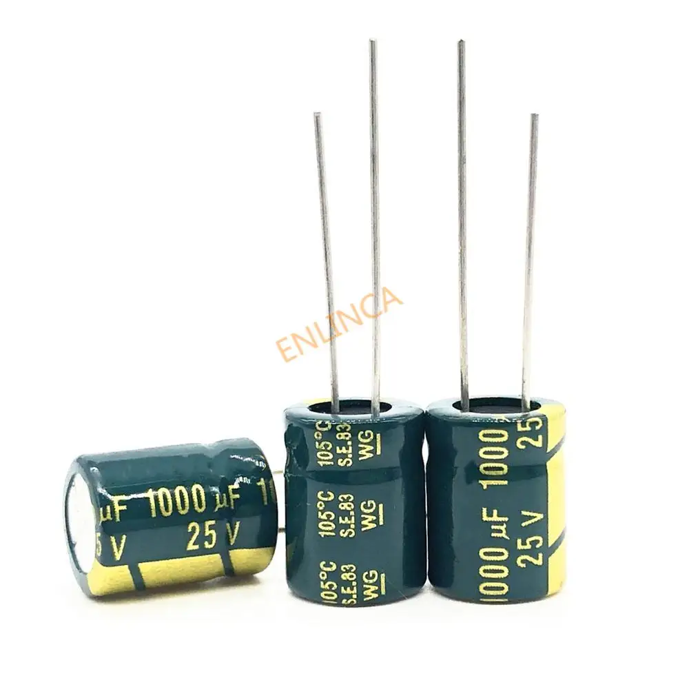 20pcs/lot High Frequency Low Impedance 25v 1000uf Aluminum Electrolytic ...