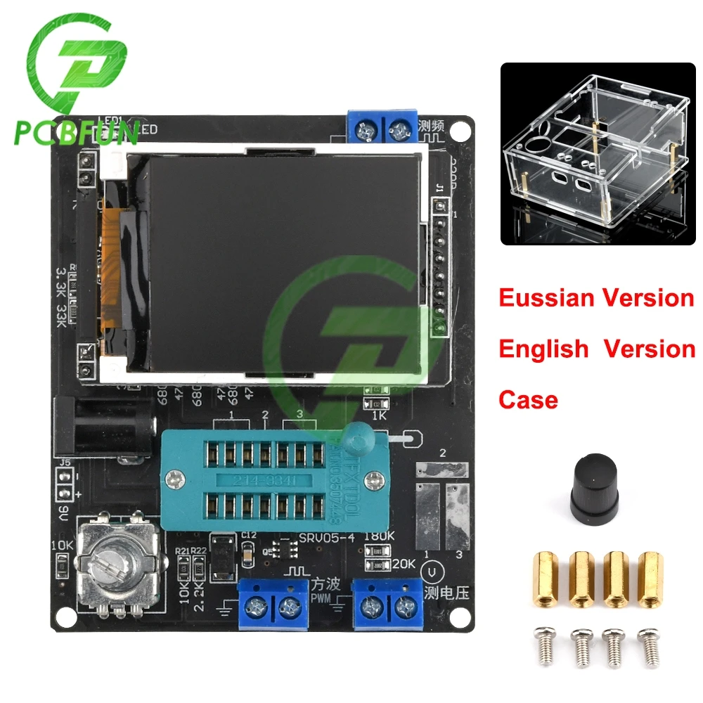 GM328A GM328B Transistor Tester 12V LCR Diode Capacitance ESR Voltage ...
