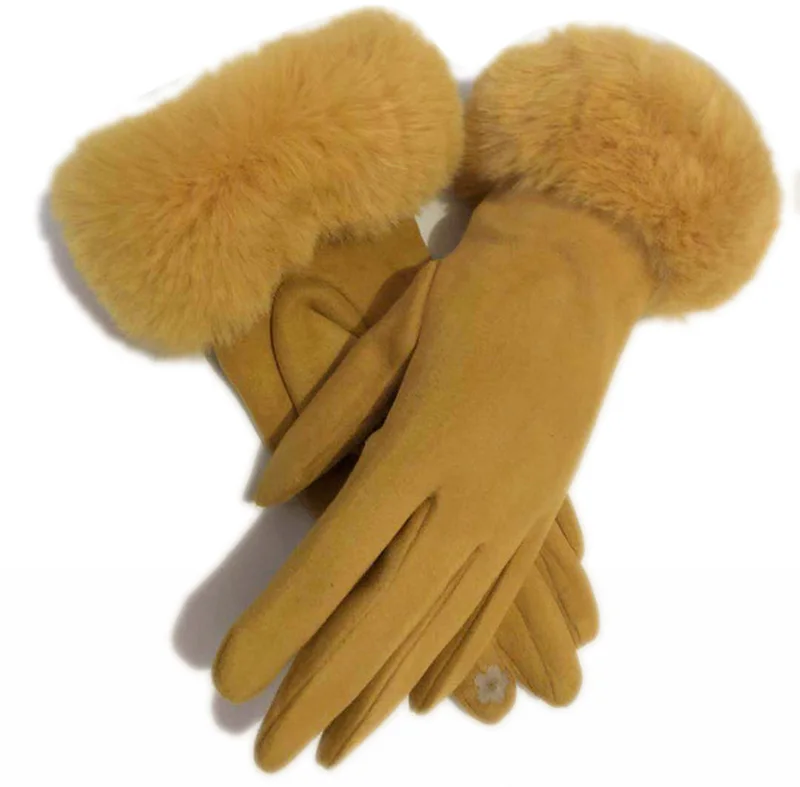 Gants-sous-gants,Gant de conduite en cuir suédé pour femme,Faux cuir ...