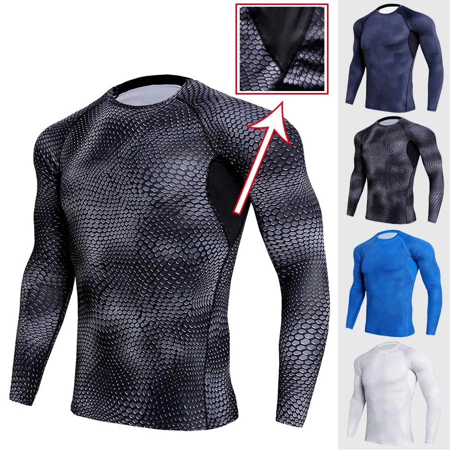 Quick-Dry-Sportswear-Fitness-Shirt-Men-Compression-Home-Gym-Print-3D-T ...