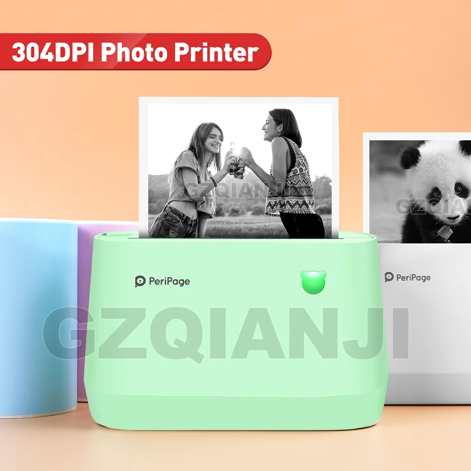 Peripage Photo Printer A9 Pro 80mm Thermal Pocket Mini Printer Bluetooth Wireless Portable Label ...