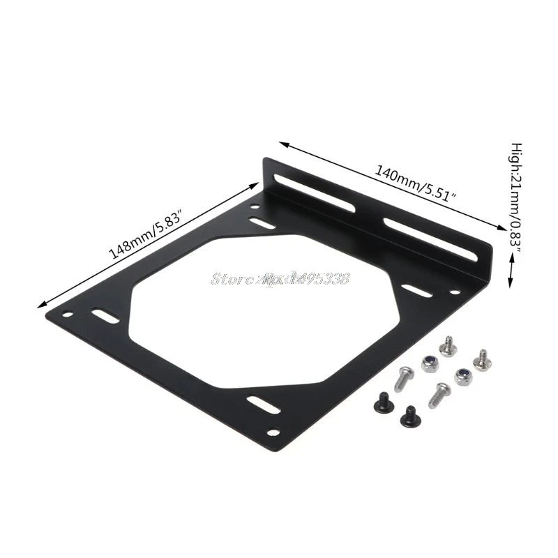 Fan Bracket 240 Radiator Mounting Bracket Water Cooler for 12/14CM Fan ...