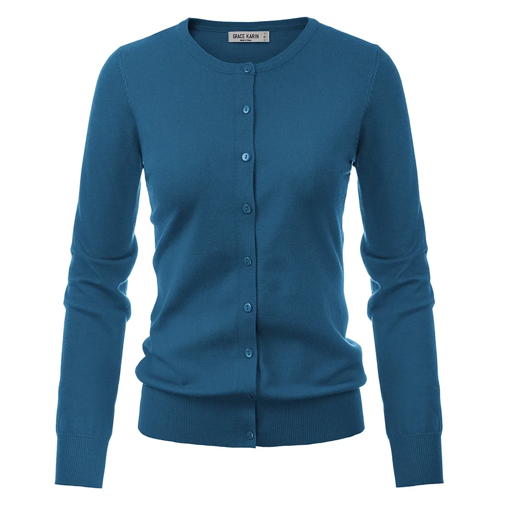 GK-Women-s-Button-Placket-Knitwear-Long-Sleeve-Crew-Neck-Sweaters ...