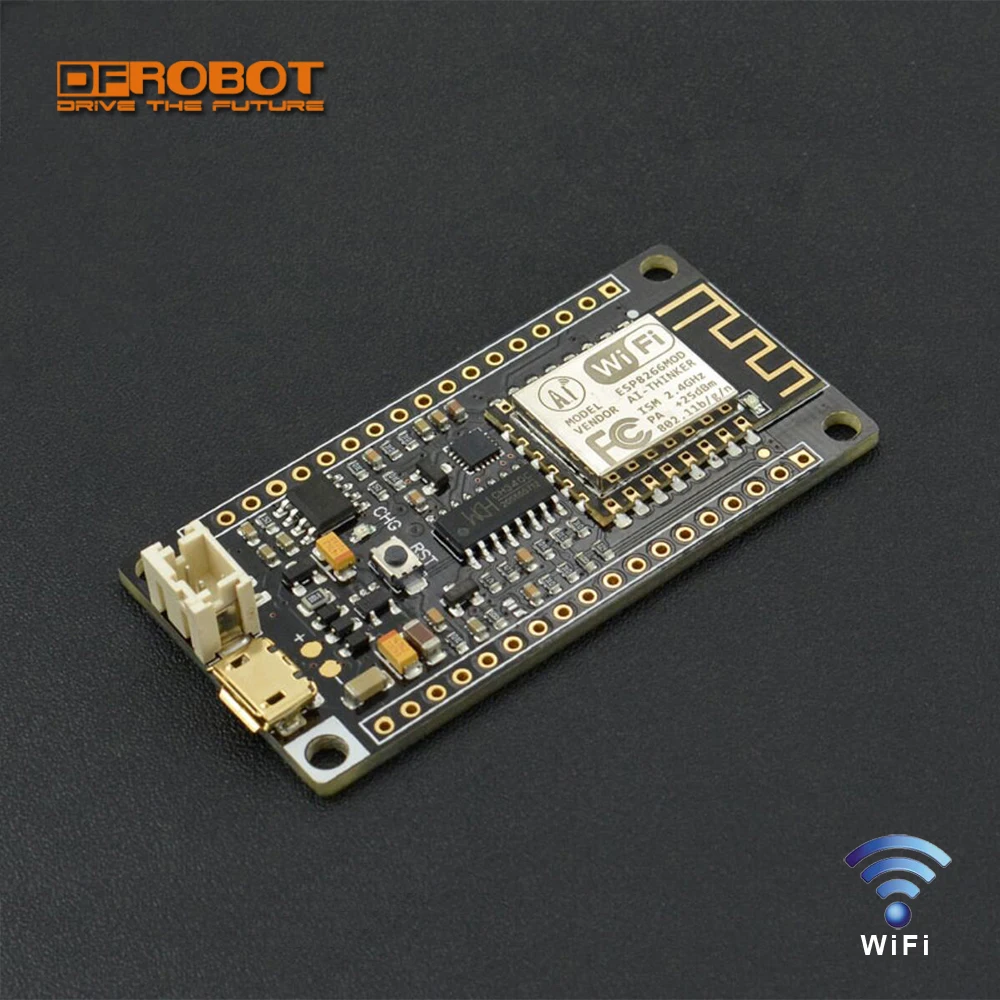 DFRobot FireBeetle ESP8266 IOT 마이크로컨트롤러, 통합 WiFi tcp/ip 32 비트 MCU 10 비트 ADC 및 HSPI UART PWM I2C ...