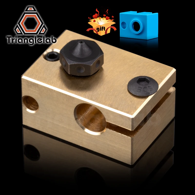 High Temperature A2 Hardened Steel V6 Nozzle + Brass Heater Block For ...