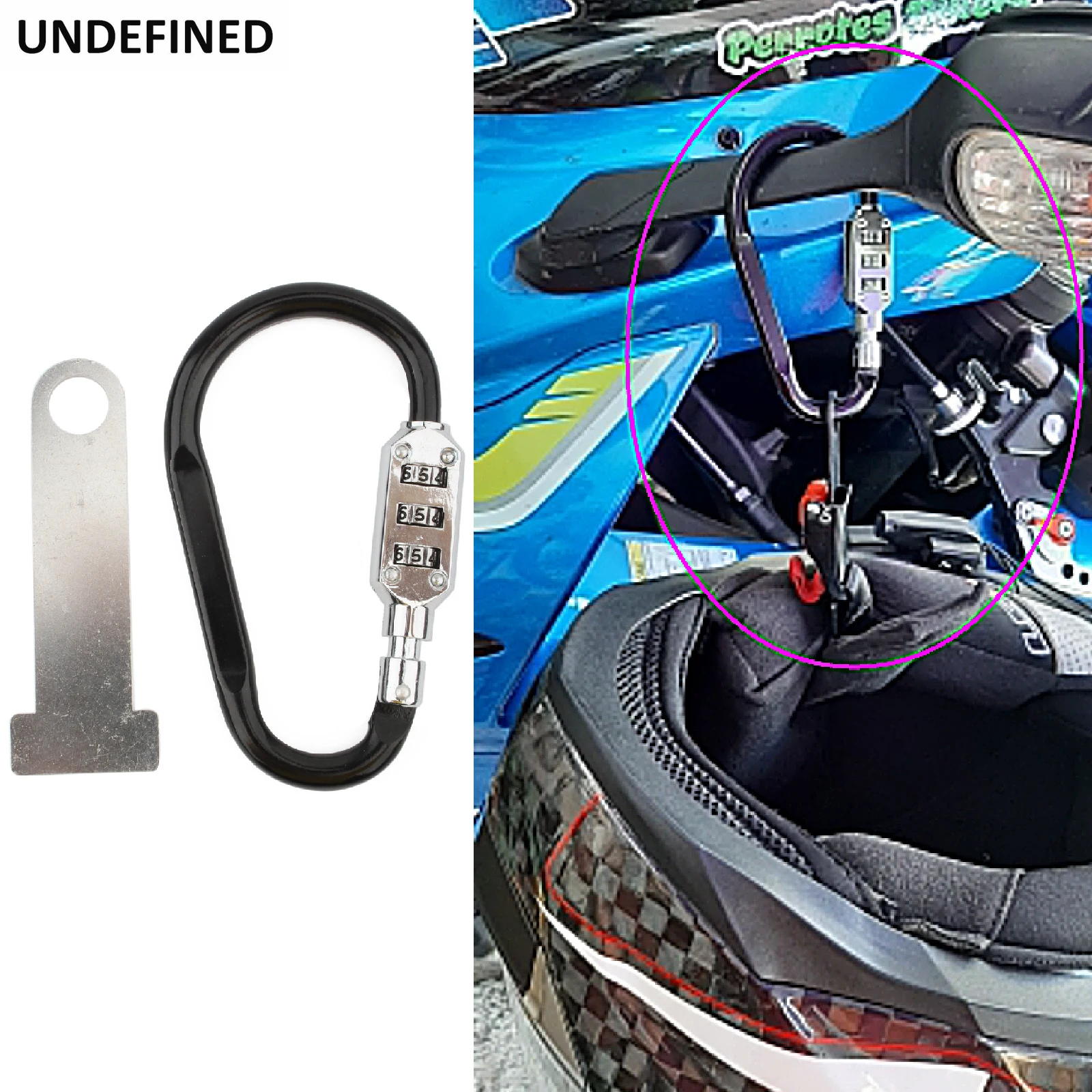 Aluminum-Alloy-D-type-Buckle-Backpack-Combination-Lock-Padlock-Buckle ...