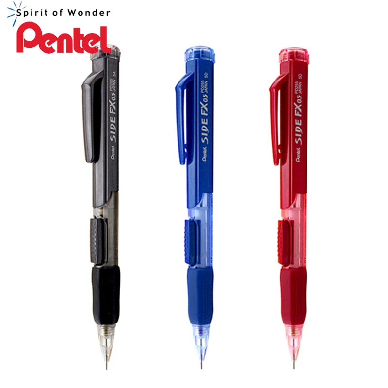 Pentel Pd255 Automatic Pencil 0.5mm Movable Side Pressing Pencil Eraser ...