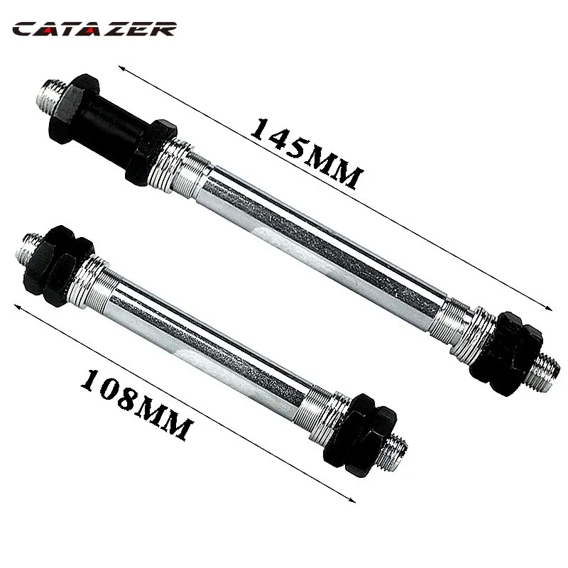 Bicycle-Wheel-Hub-Axle-Front-Rear-Steel-Hollow-Spindle-Shaft-Vintage ...