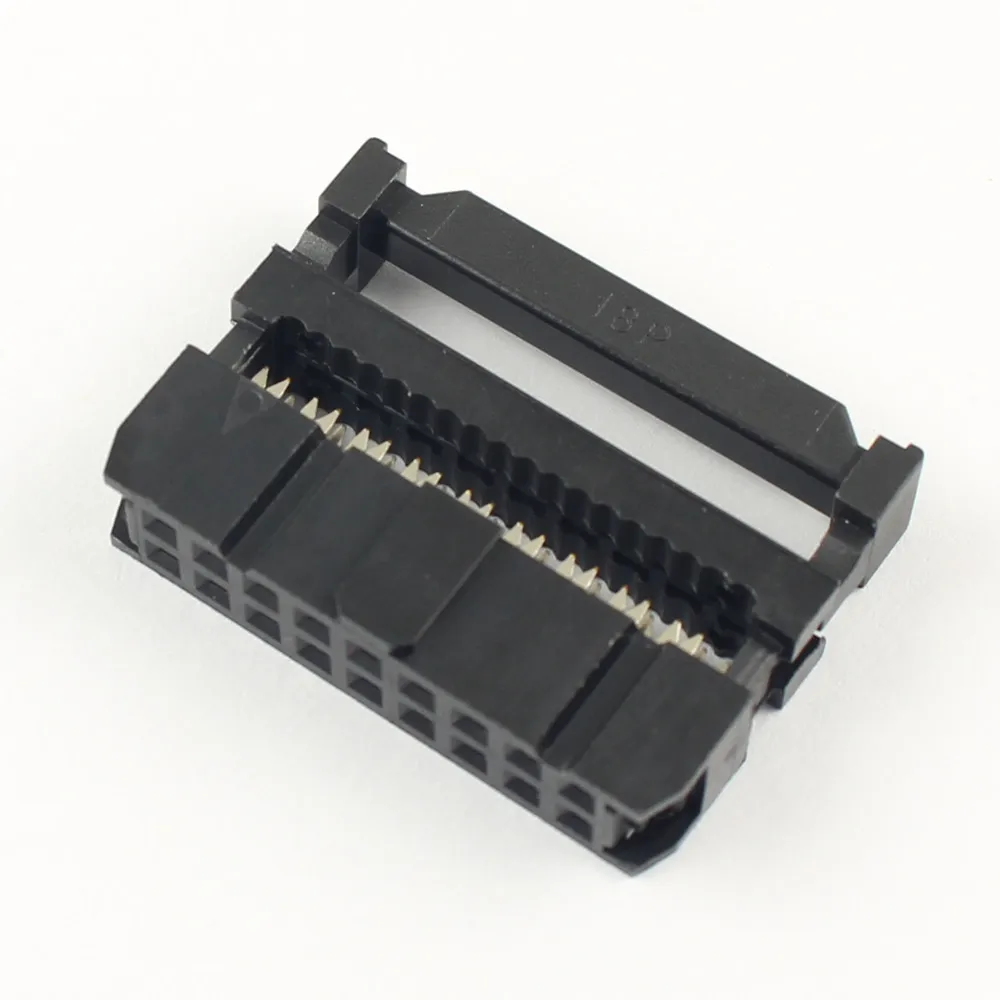50pcs 2.54mm Pitch 2x9 Pin 18 Pin Idc Fc Female Header Socket Connector ...