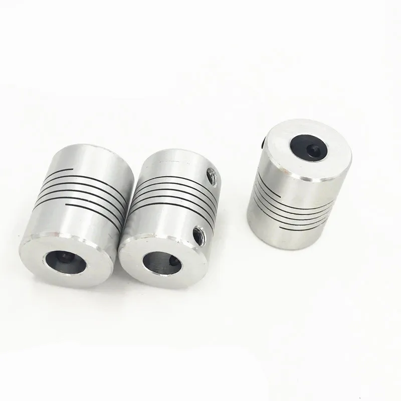 5pcs 5x5mm Cnc Motor Jaw Shaft Coupler 5mm To 5mm Flexible Coupling Od ...