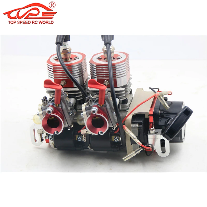 52cc or 58cc Twin cylinder Gas Engine for Rc Boat Toy Parts|boat in a ...