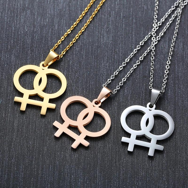 Zorcvens Venus Symbol Charm Female Lesbian Lgbt Necklace Women Pendant ...