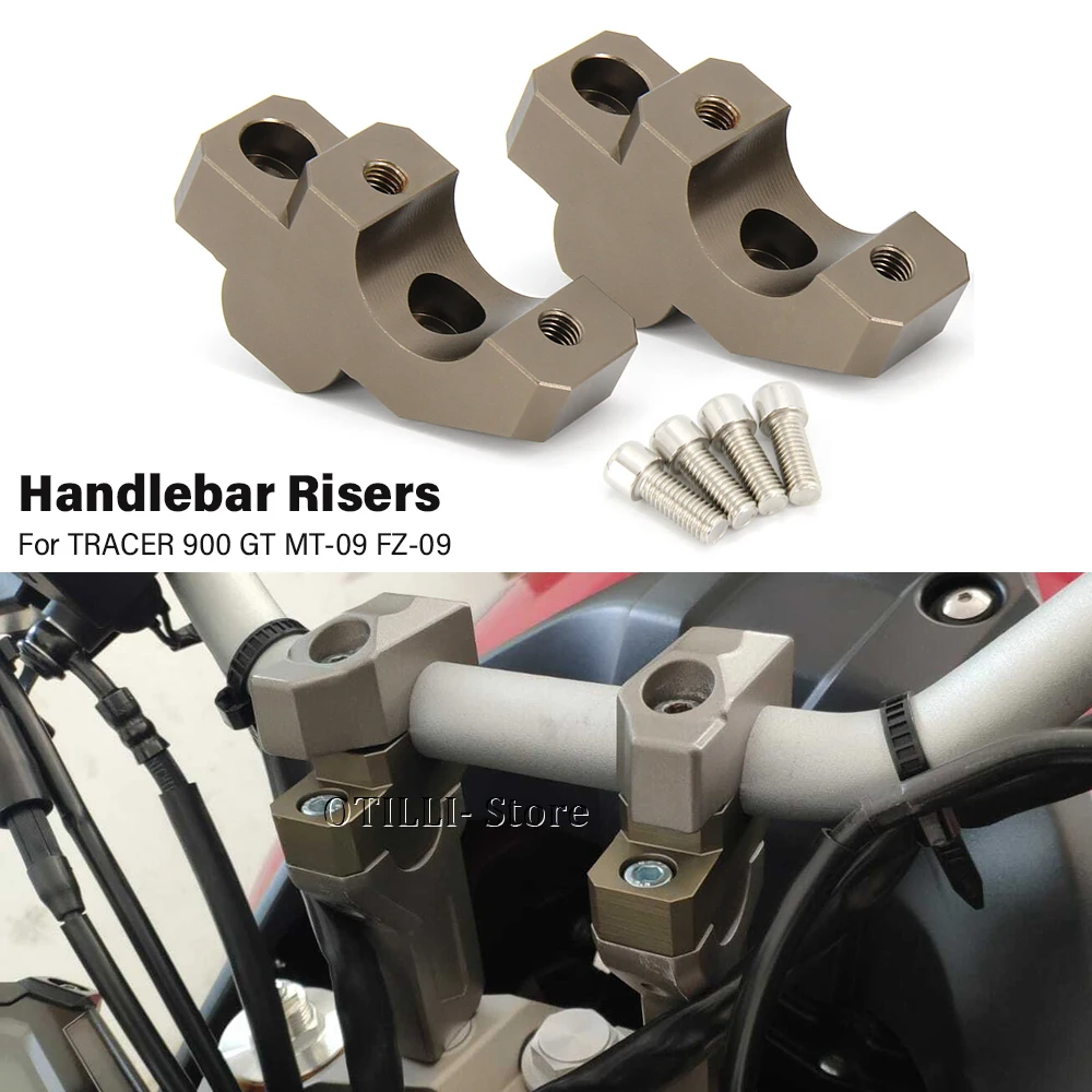 For-Yamaha-TRACER-900-GT-MT-09-FZ-09-Handlebar-Bar-Risers-Barback-2015 ...