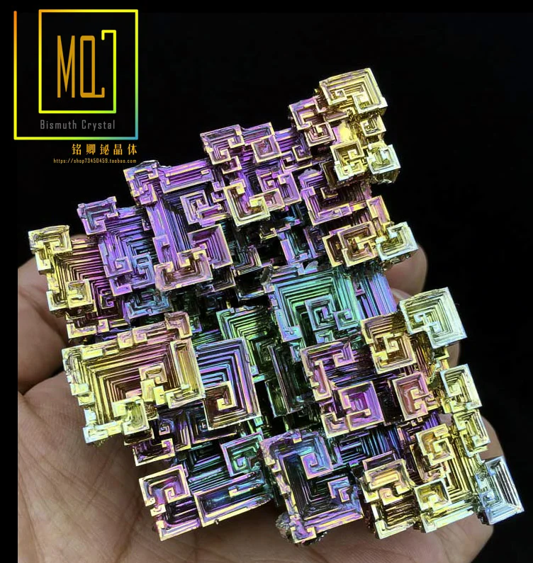 high pure Bismuth Crystals Bi Metal Crystal Rainbow Bright Metal ...
