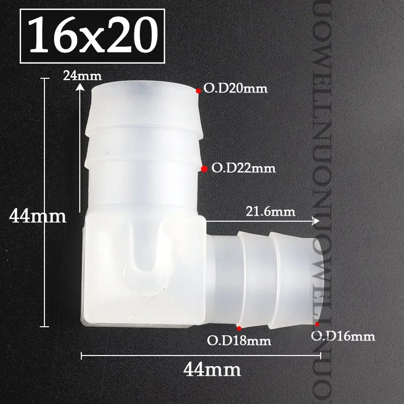 Tuyau d'arrosage,Connecteur à coude égal en plastique pour Aquarium,adaptateur de tuyau pagode ...